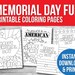 Memorial Day Printable Coloring Activity Memorial Day Craft - Etsy