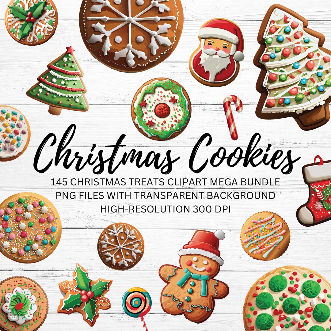 Christmas Cookie Clipart, Christmas PNG, Cute Christmas Clipart ...