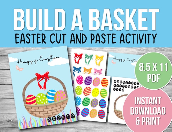 Cut and Paste Easter Printable Activity for Kids Easter - Etsy