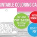 I Love You Coloring Card, Printable Card, Easy Coloring Pages for Kids ...
