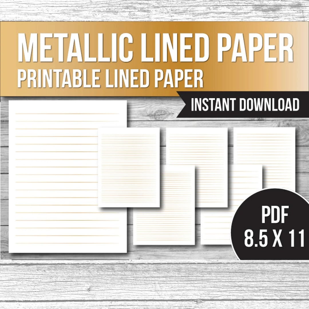 Printable Lined Paper Bundle, Wide Rule College Rule, Notebook Lined ...