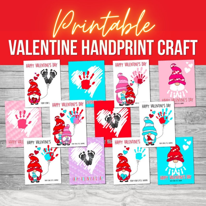 Valentine Handprint Art, Handprint Craft, Craft for Kid, Valentines ...