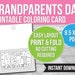 Grandparents Day Coloring Card Printable PDF Kids Coloring - Etsy