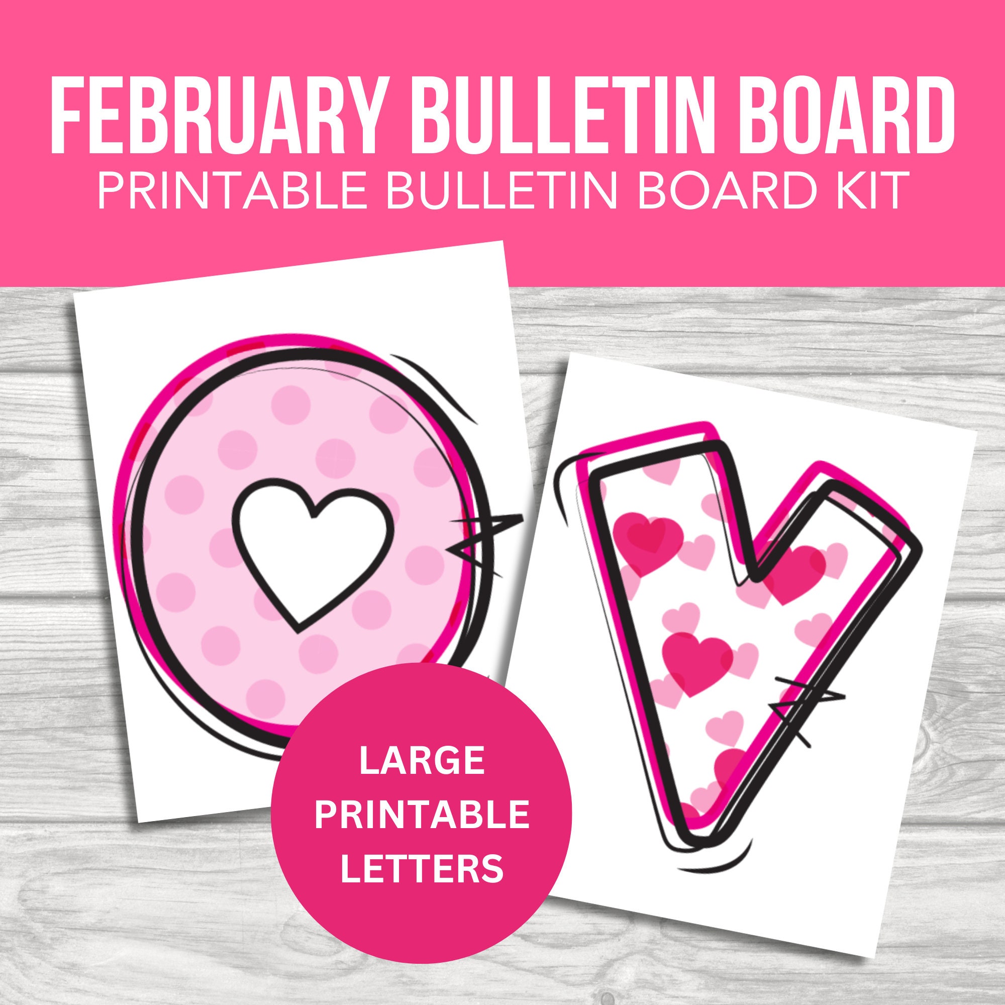 Valentine Gnome Bulletin Board Kit: February Classroom Decor (PDF ...