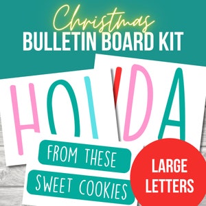 Christmas Bulletin Board Kit +student Activity, December Bulletin Board ...