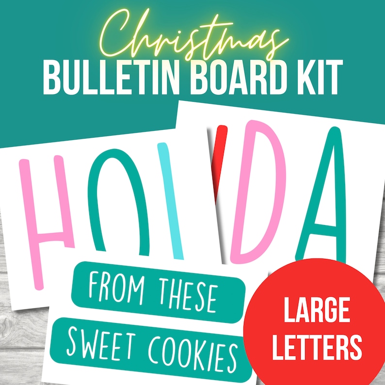 Christmas Bulletin Board Kit student Activity December - Etsy