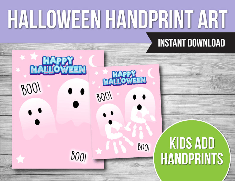 Halloween Handprint Activity Craft for Kids Printable - Etsy