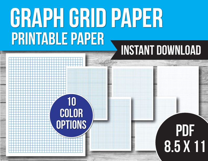 Printable Graph Paper Bundle Grid Paper Graph Paper Colored - Etsy