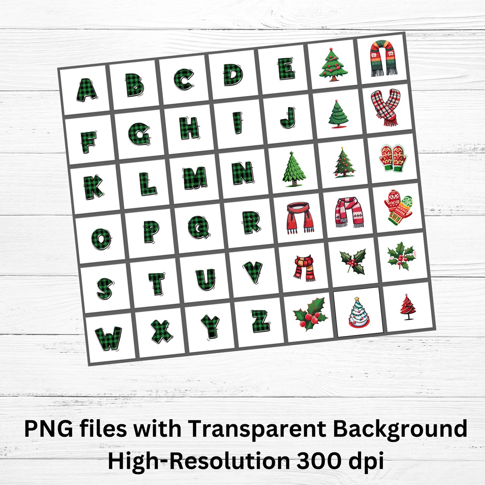 Christmas Doodle Font Clipart: 8 Alphabet Sets (digital Download - Etsy