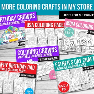 Printable Fathers Day Card, I Love Daddy Coloring Card, Fathers Day ...