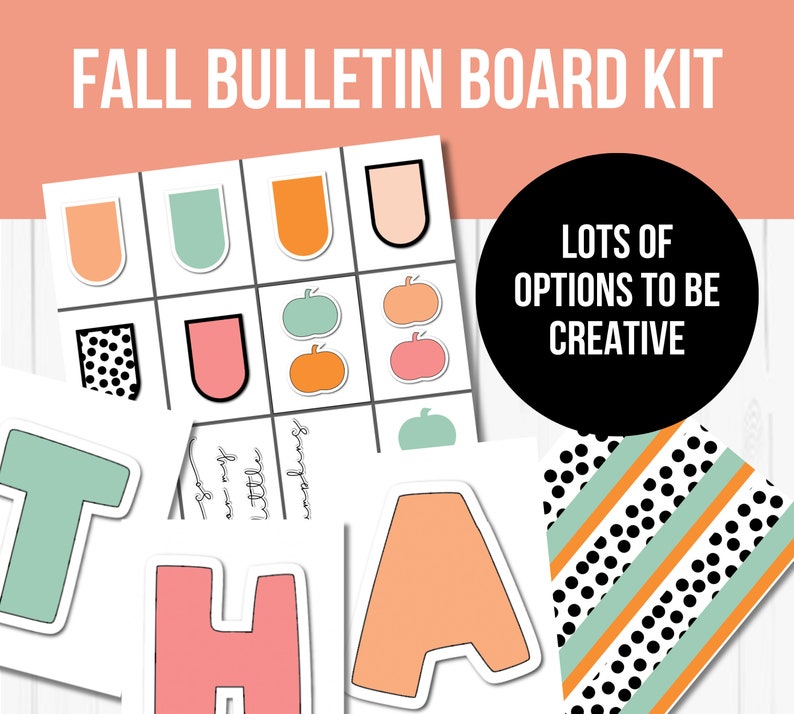 Halloween Bulletin Board Kit, Printable Classroom Door Decor, Easy ...