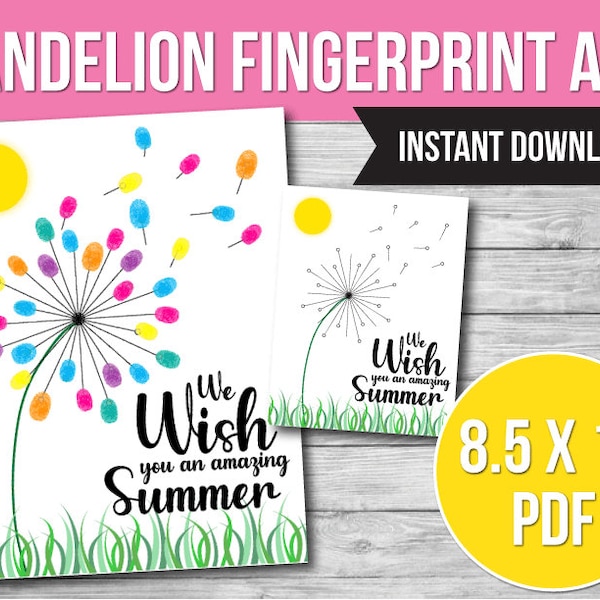 Dandelion Fingerprint Svg - Etsy