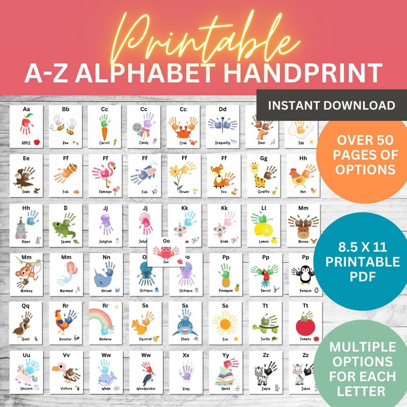 Q Handprint Craft - Etsy