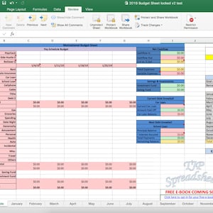Original Motivational Budget (excel)| Income & Expense Tracker| Zero ...