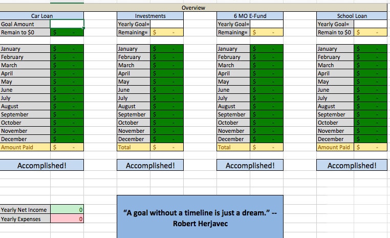 Original Motivational Budget (excel)| Income & Expense Tracker| Zero ...