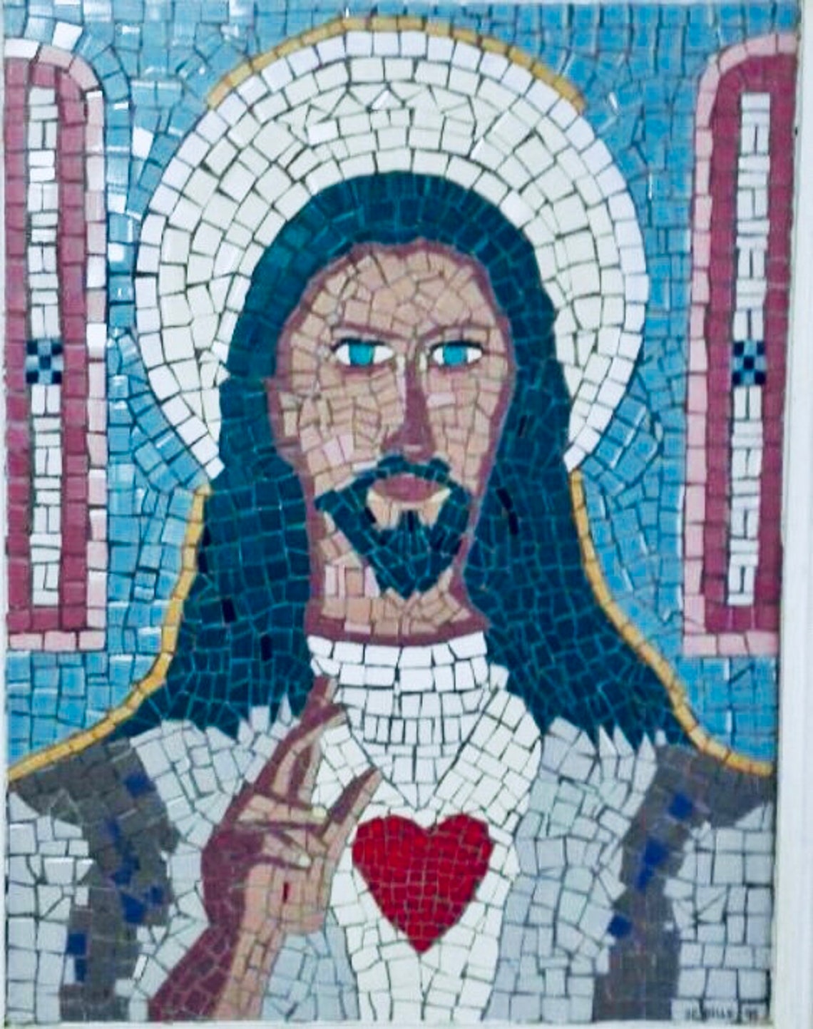 Jesus Mosaic Custom Art | Etsy