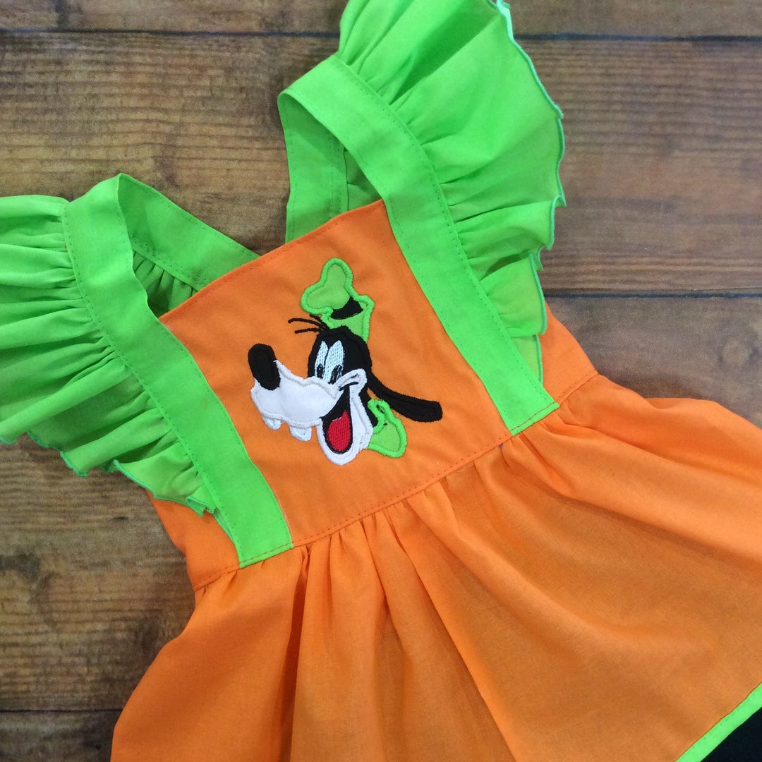 Disney Goofy Ruffle Top Birthday Outfit Goofy Outfit Goofy Birthday ...