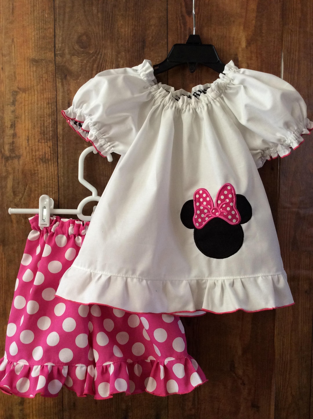 Girls Pink Minnie Mouse Birthday Outfit Minnie Mouse Outfit Pink ...