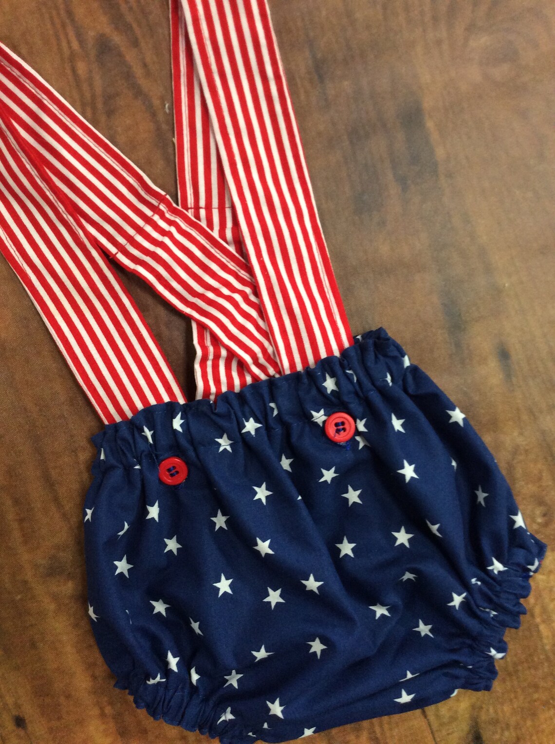 4th of July Bloomers Suspenders Outfit Diaper Cover Bloomers Outfit 4th ...