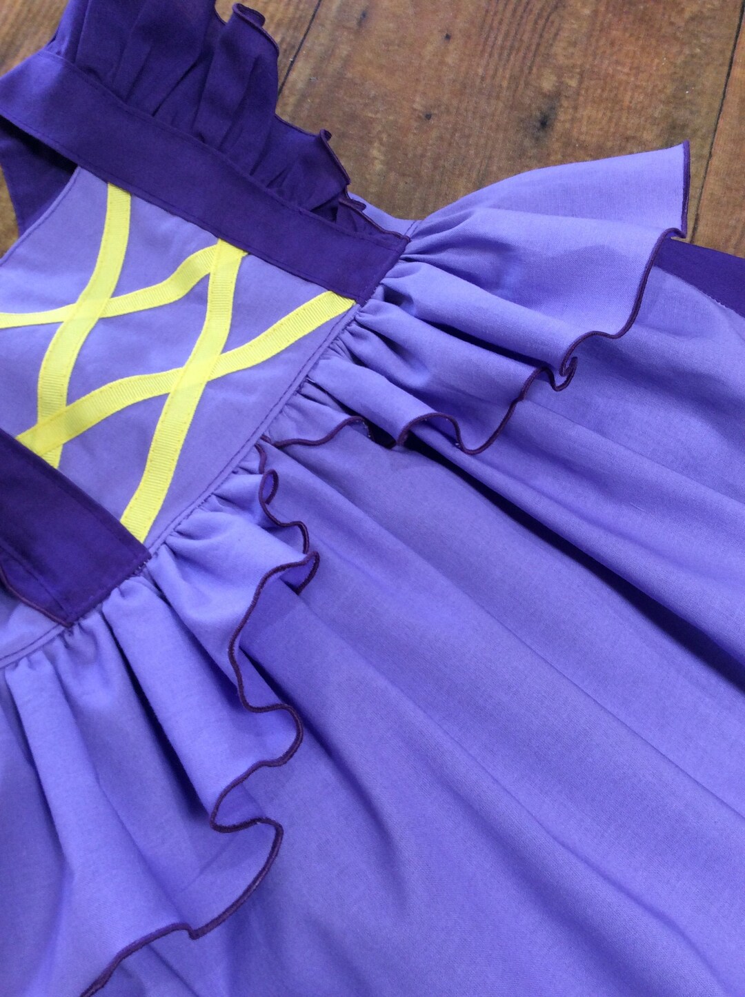 Rapunzel Dress Ruffle Top Birthday Outfit Outfit Rapunzel Birthday ...