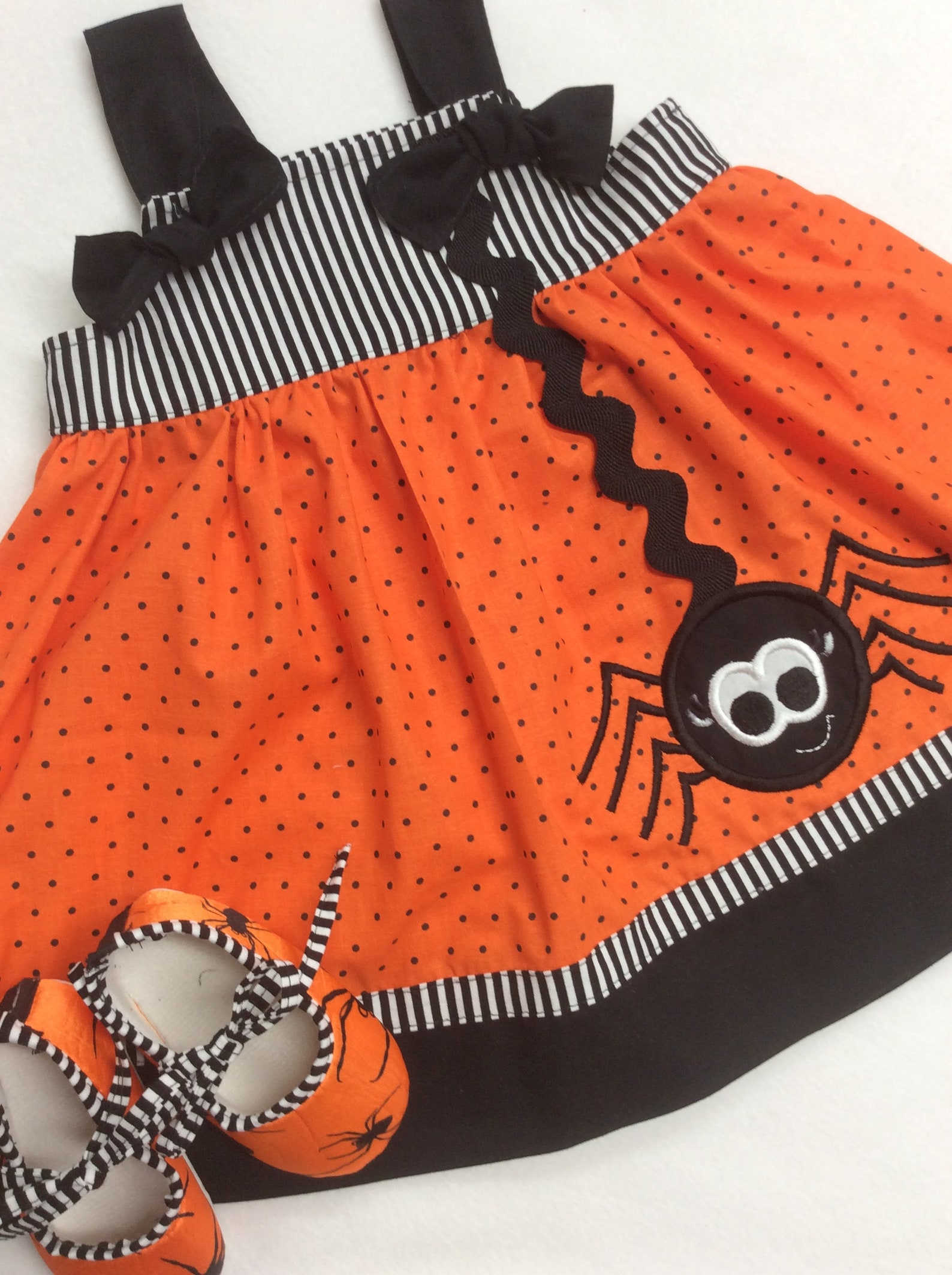Halloween Baby Girls Spider Dress Outfit Halloween Dress Halloween ...