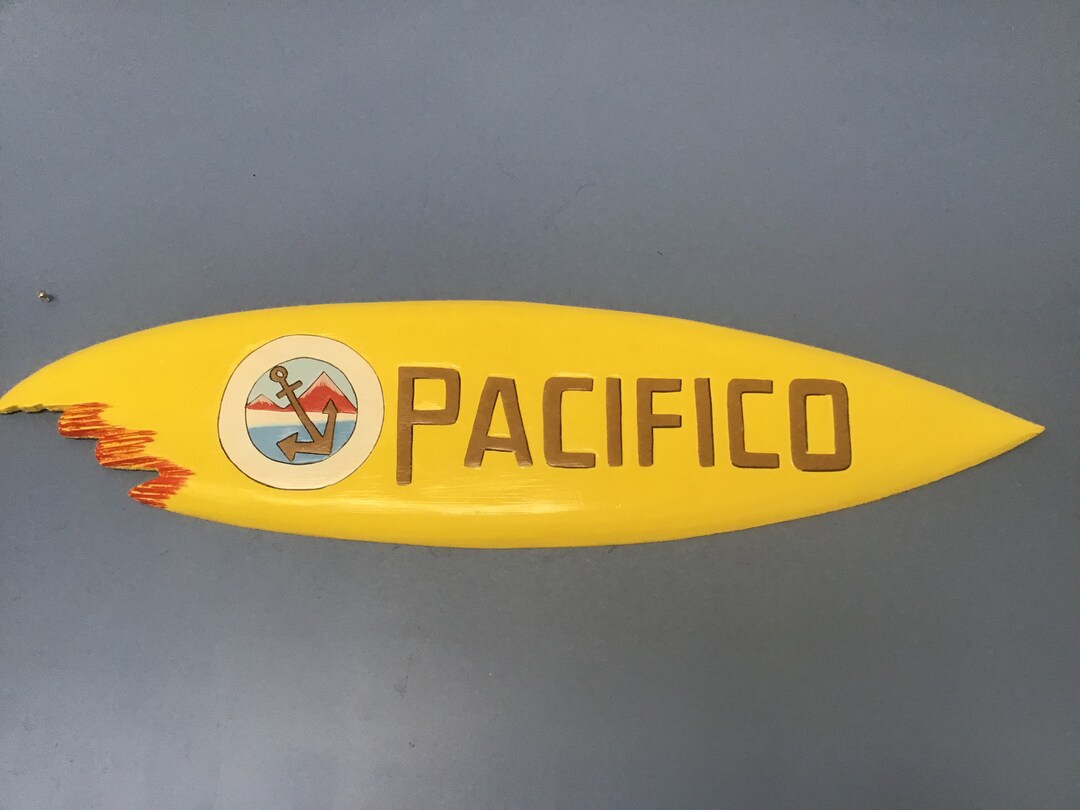 Brand New Large Handmade and Crafted PACIFICO Surfboard Wall Hanging ...
