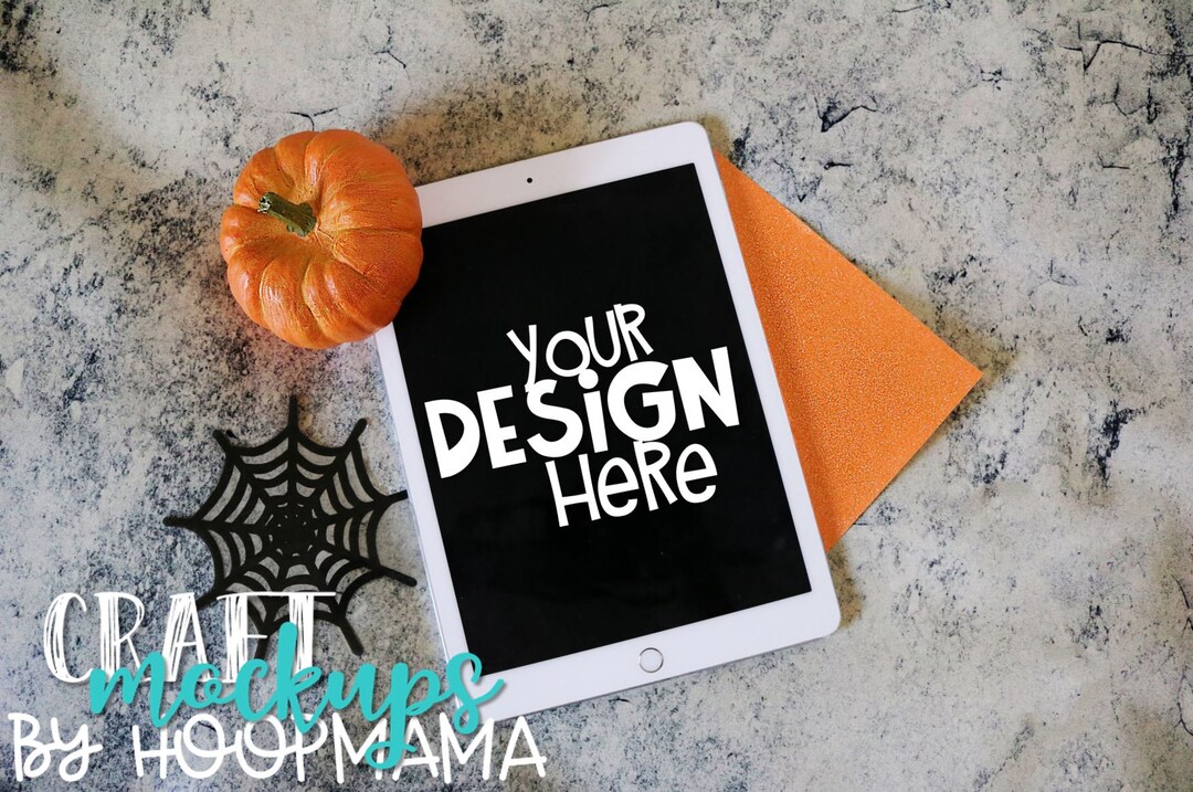 Tablet Mock-up - Halloween Collection - PSD Smart Object File & JPEG ...