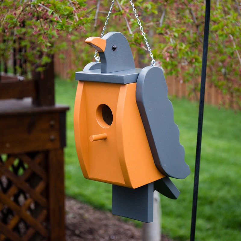 Robin Bird House - Etsy