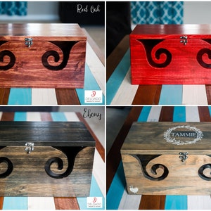 Multipurpose Handmade Wood Yarn Box With Divider, Solid Wood ...