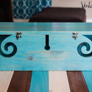 Three-compartment Extra Large Wood Yarn Box With 2 Dividers, Handmade ...