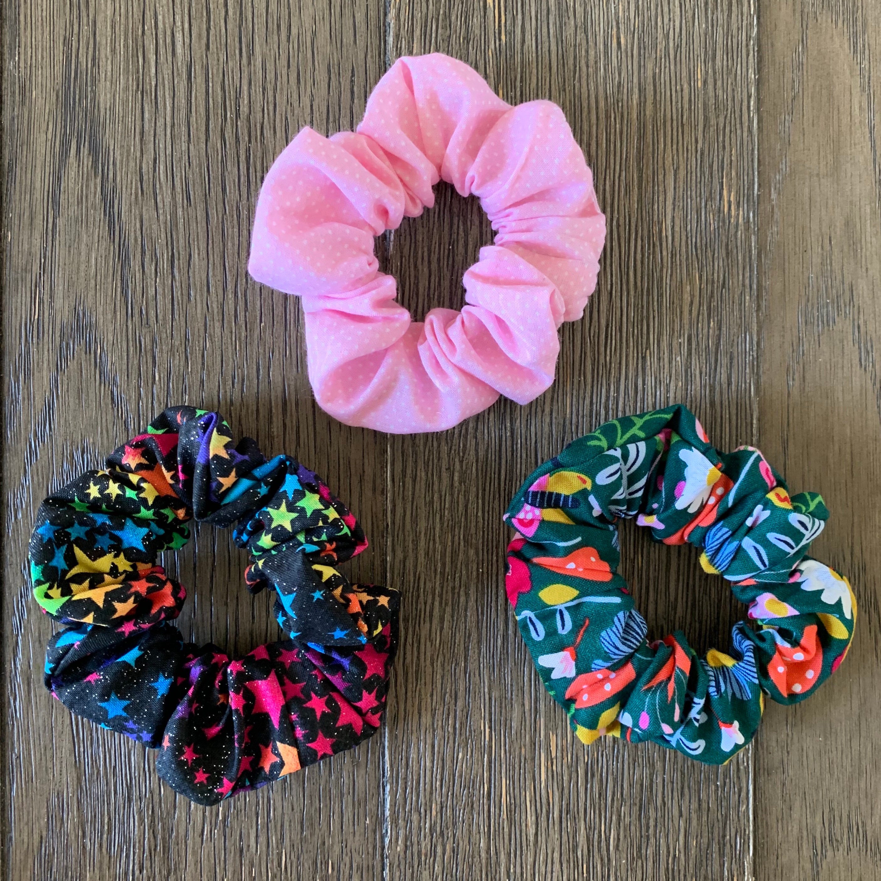 3 Pack Scrunchies Scrunchies de pelo de algodón Bobbies de | Etsy