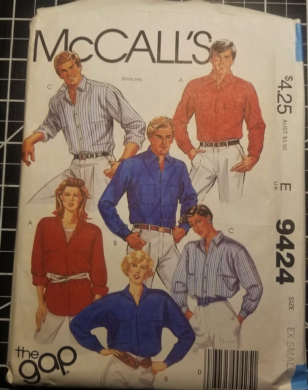Mccall's Misses and Men's Shirt Pattern - Etsy
