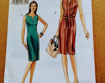 VOGUE 9060 DRESS PATTERN One-piece Dress Very Easy Vogue Bust 34 36 38 ...