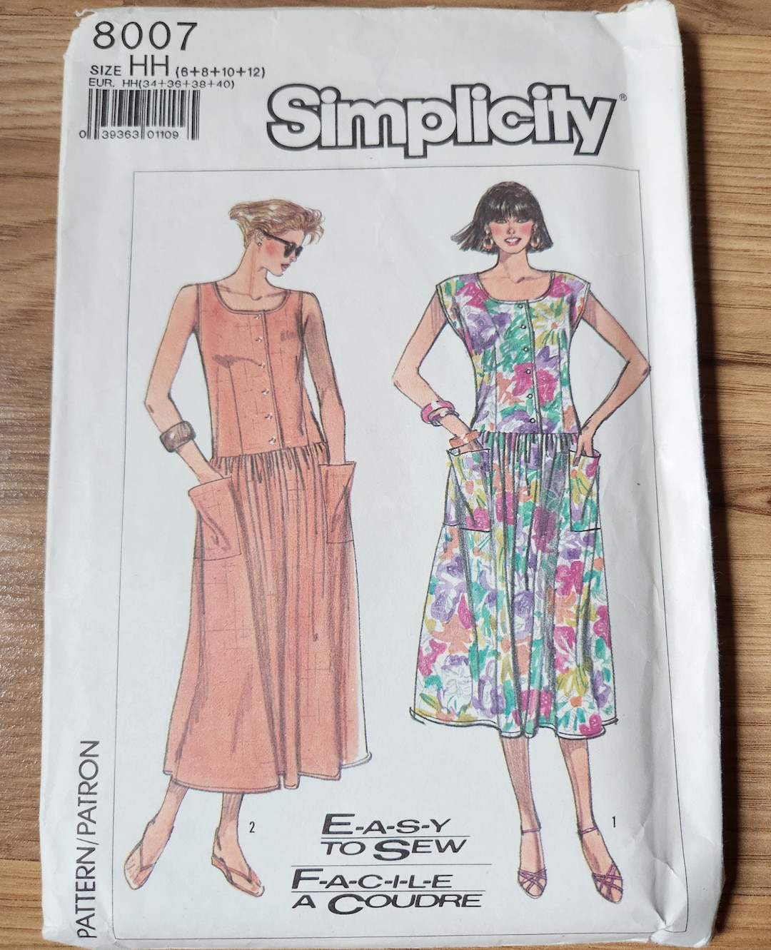Simplicity Easy to Sew Dress Pattern - Etsy