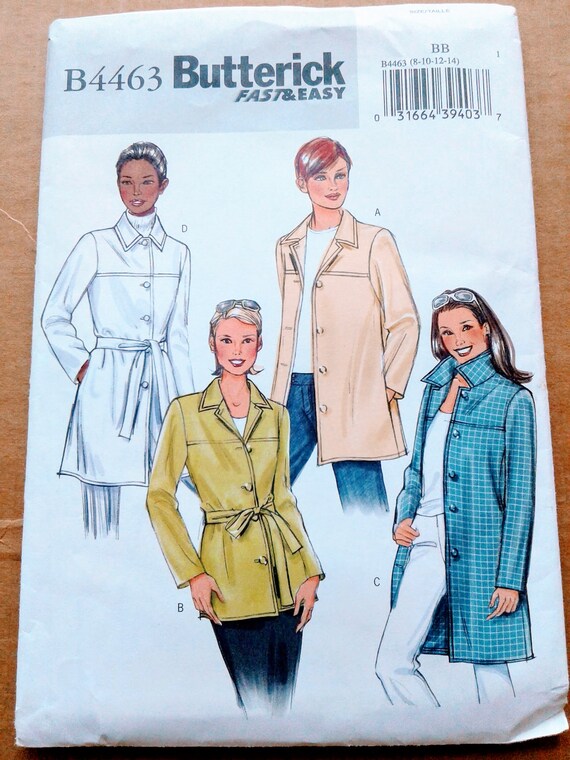 Butterick Fast and Easy Jacket Pattern | Etsy