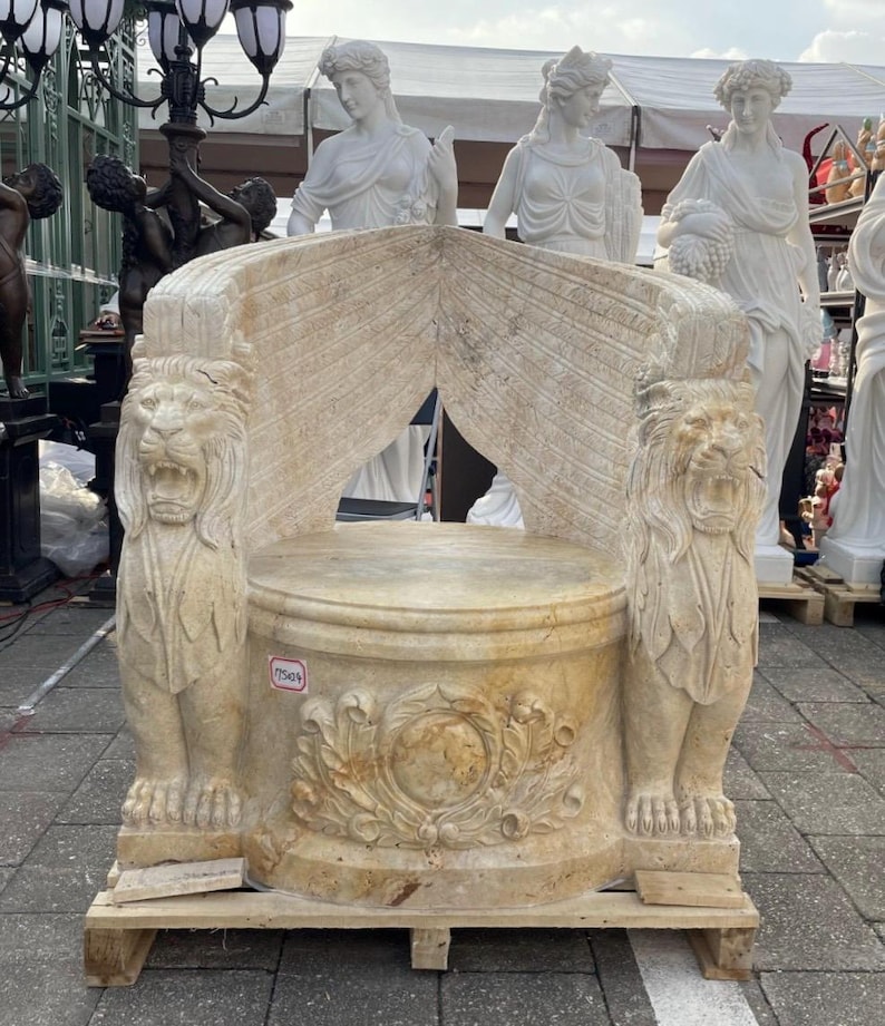 Luxury Carved Marble Seat - Etsy