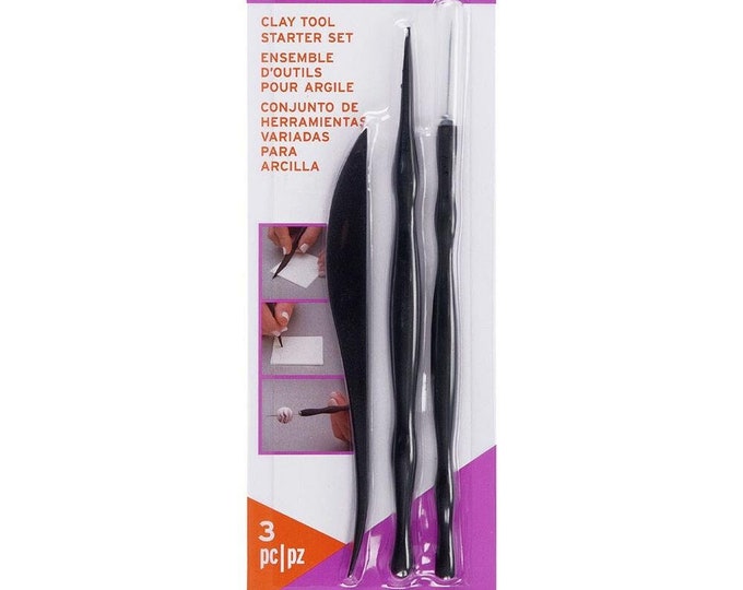 Sculpey Clay Tool Starter Set Polymer Clay Knife, Blunt Point, Ball ...