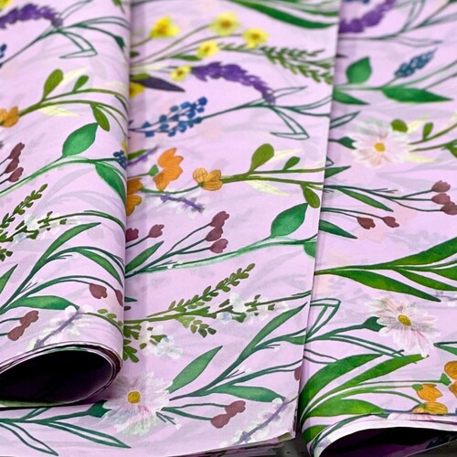 Botanical Tissue Paper 20 X 30 5-10 Sheets Black - Etsy