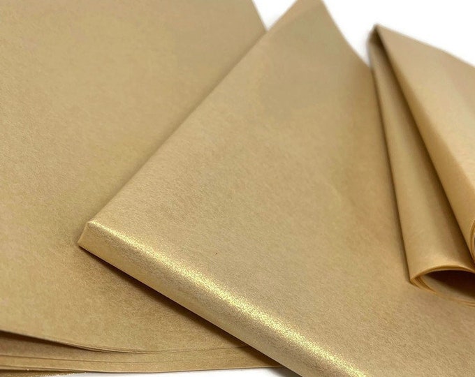 Sun Gold Pearlescent Tissue Paper 25 Sheets 20" X 30" Luxury Premium ...