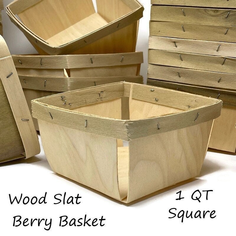 Wood Berry Baskets - Etsy