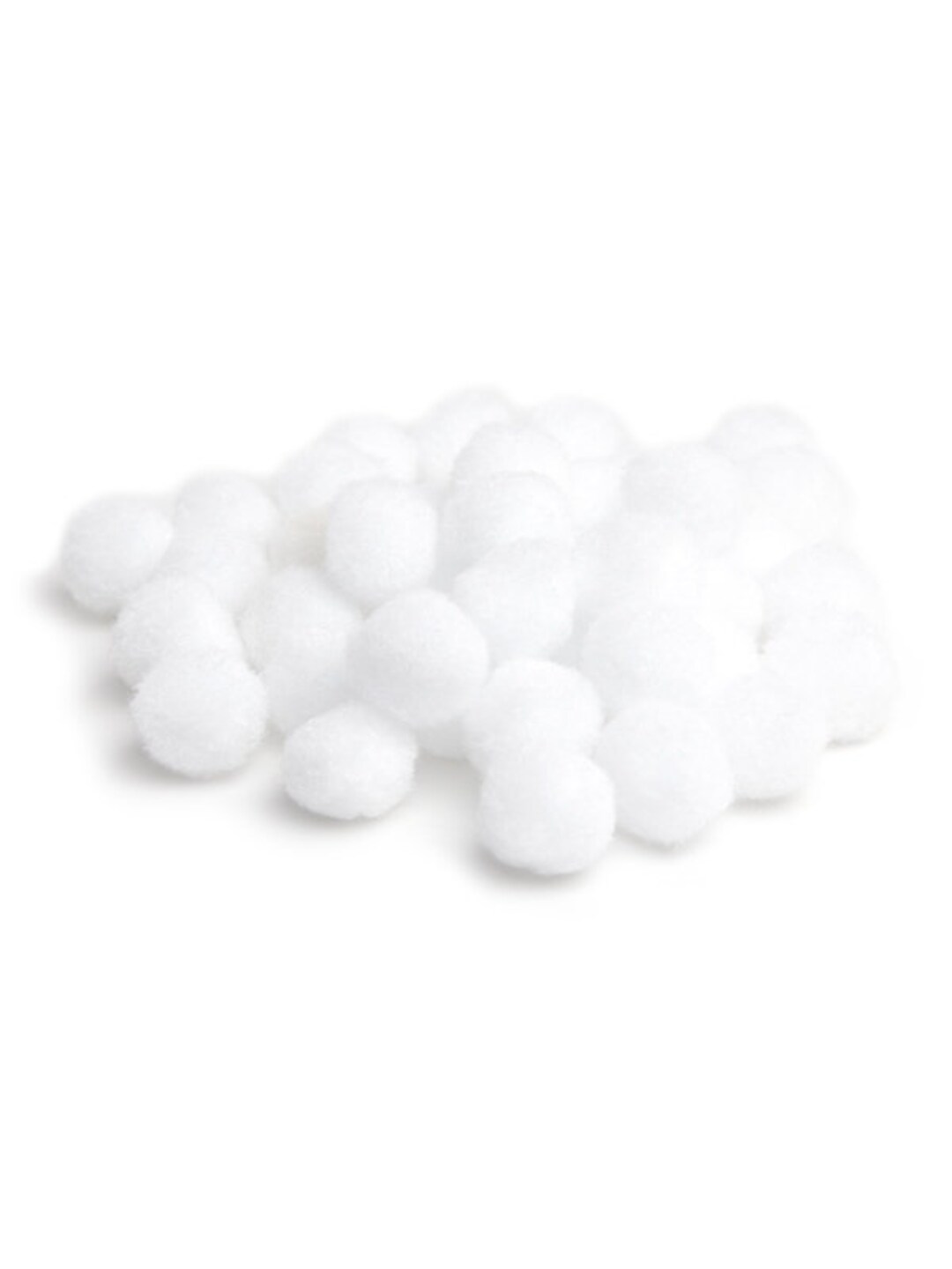 White 1" Pom-poms, 40 Pack Cousin Kids Crafts DIY Art Card Making ...