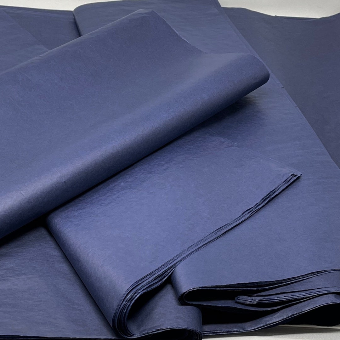 Navy Blue Tissue Paper 10-20 Sheets 20" X 30" Matte Premium Midnight ...