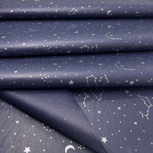 Night Sky Constellations Tissue Paper 20"x30" 5-10 Sheets Navy Dark ...