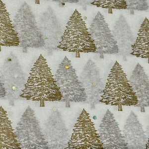 Gold Pearl Trees Gemstone Luxury Sequin Tissue Paper 5-10 Sheets 20 X ...