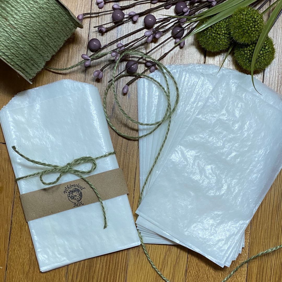 Glassine Bags 3.75 X 6.25", Choose 10-25-50 Pieces Treats Favors Gifts ...