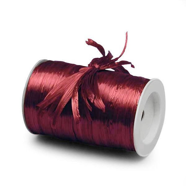 Pearlized Raffia Ribbon 10 Yards Natural Rayon Colored ISPIE | Etsy