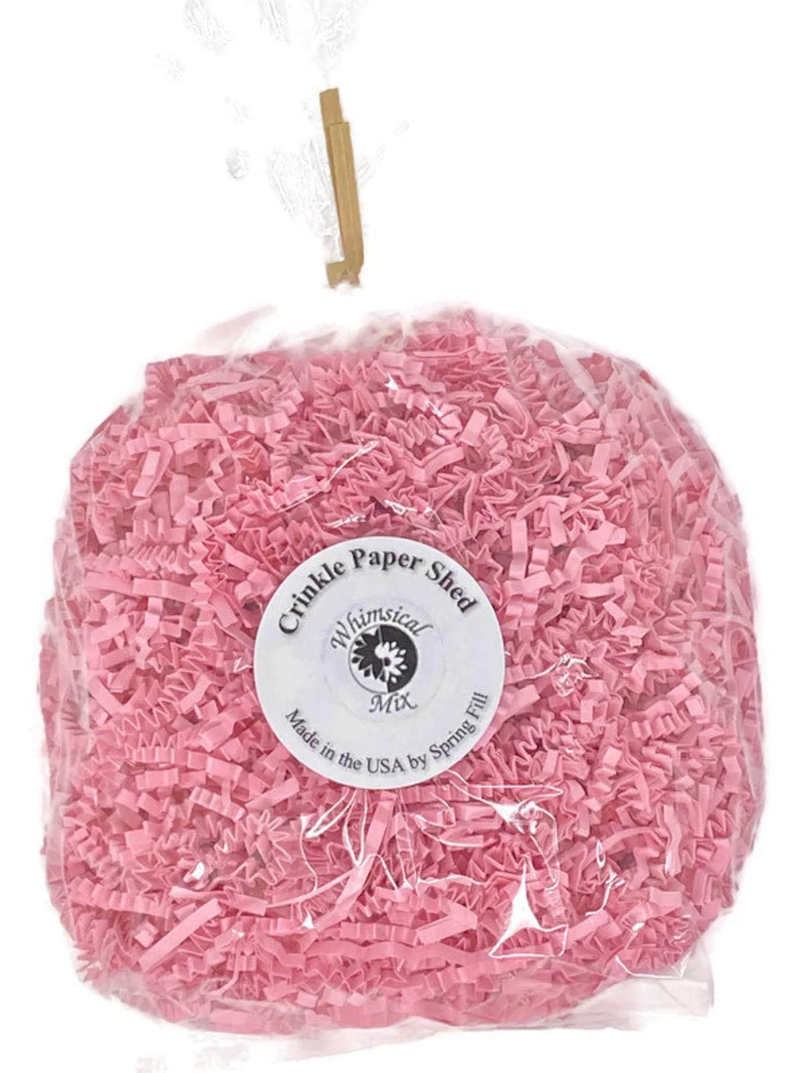 Lt Pink Crinkle Paper Shred 4oz Eco-friendly Gift Wrapping Baby ...