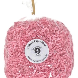 Lt Pink Crinkle Paper Shred 4oz Eco-friendly Gift Wrapping Baby ...