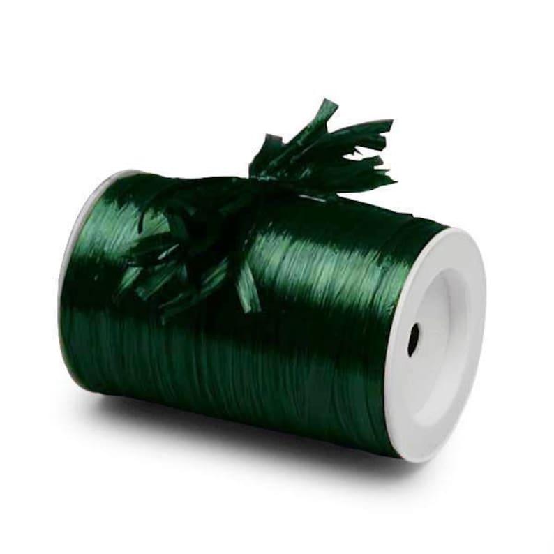 Pearlized Raffia Ribbon 10 Yards Natural Rayon Colored ISPIE | Etsy