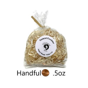 4 Oz Excelsior Aspen Natural Wide Cut Wood Wool Fibers Shavings Eco ...